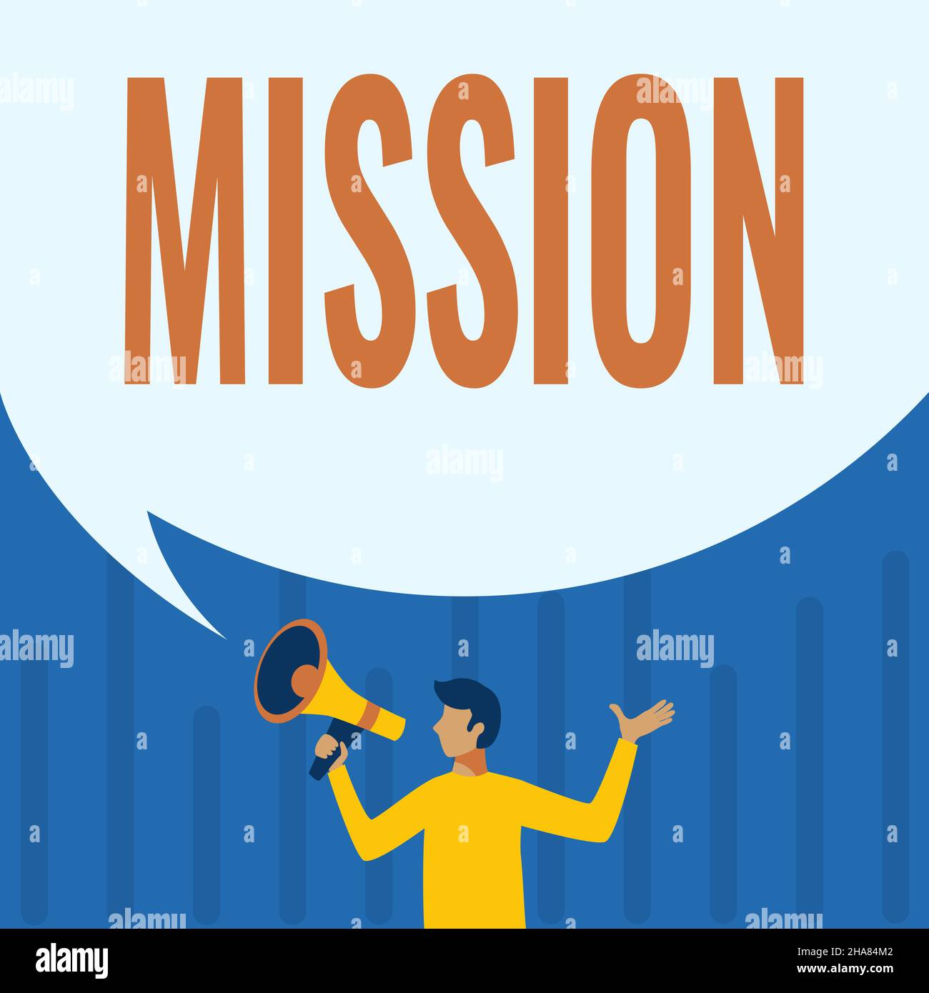 Handwriting text Mission. Concept meaning Corporate goal Important ...