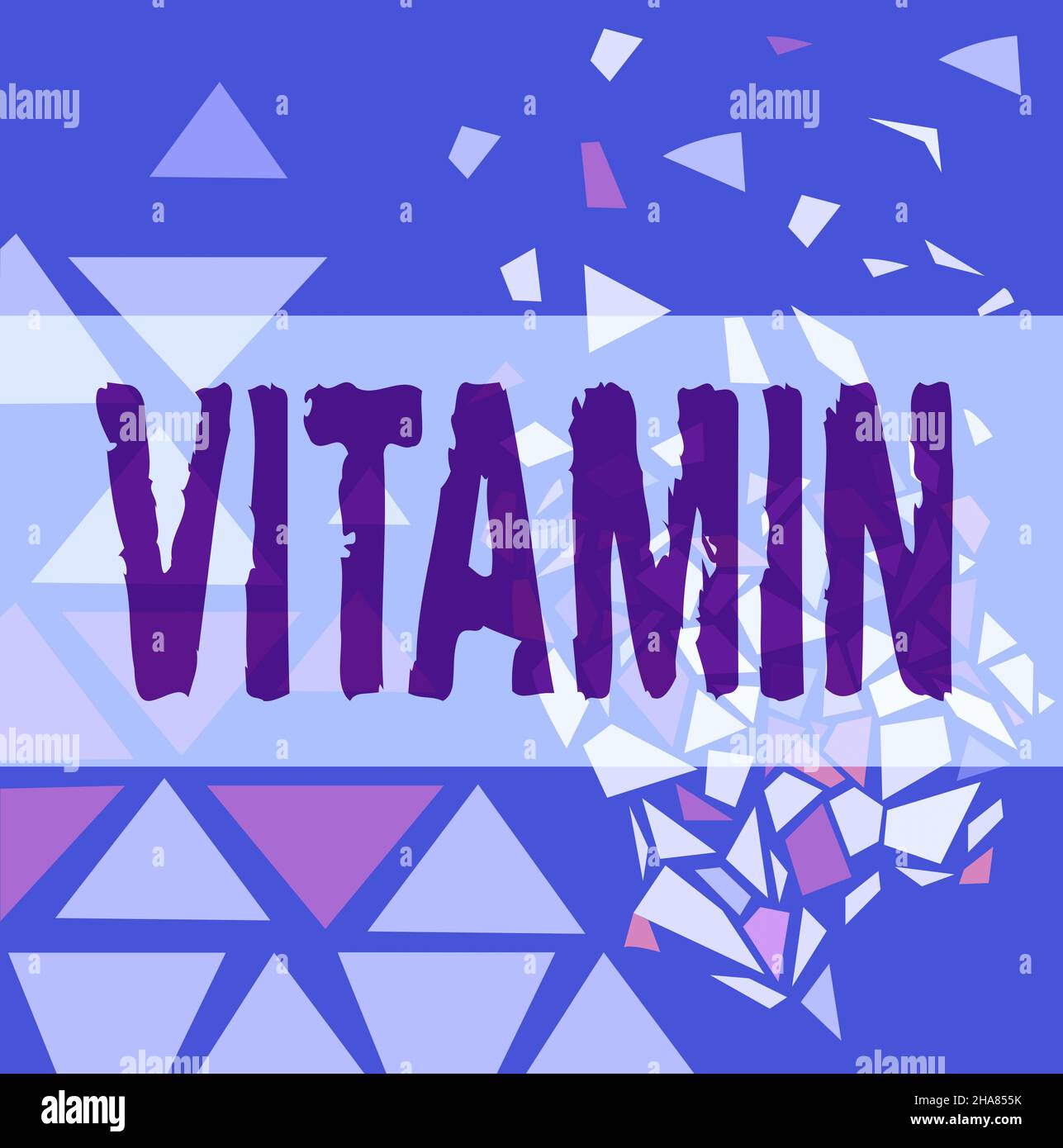 Sign displaying Vitamin. Word for group of organic compounds which are ...