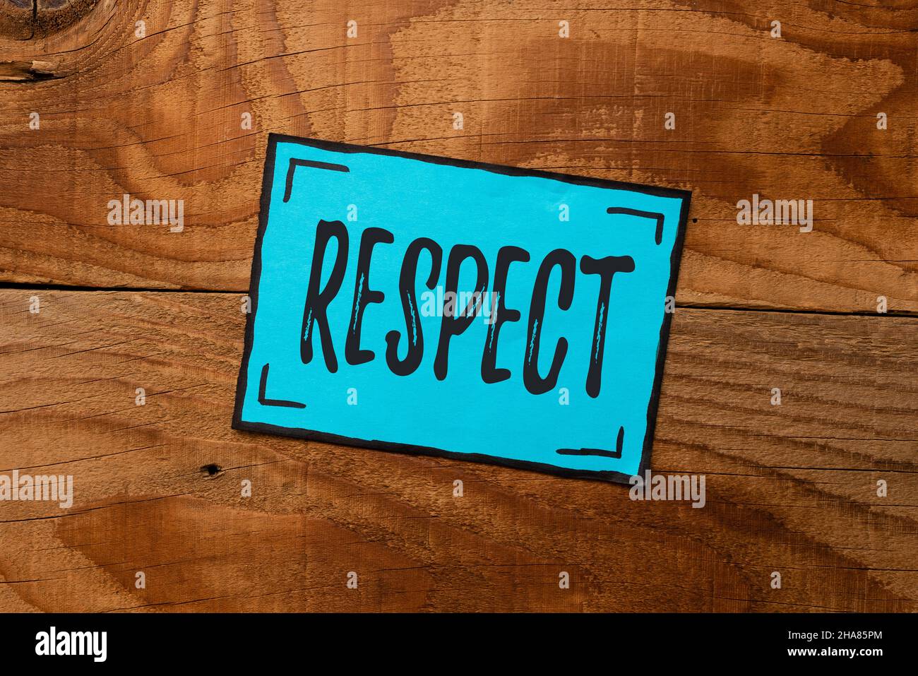 Text caption presenting Respect. Business idea Feeling of deep ...