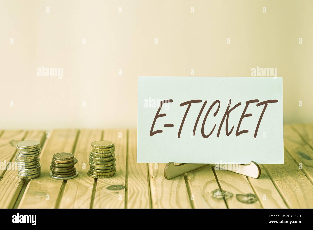 Conceptual display E Ticket. Business overview Digital ticket that is ...