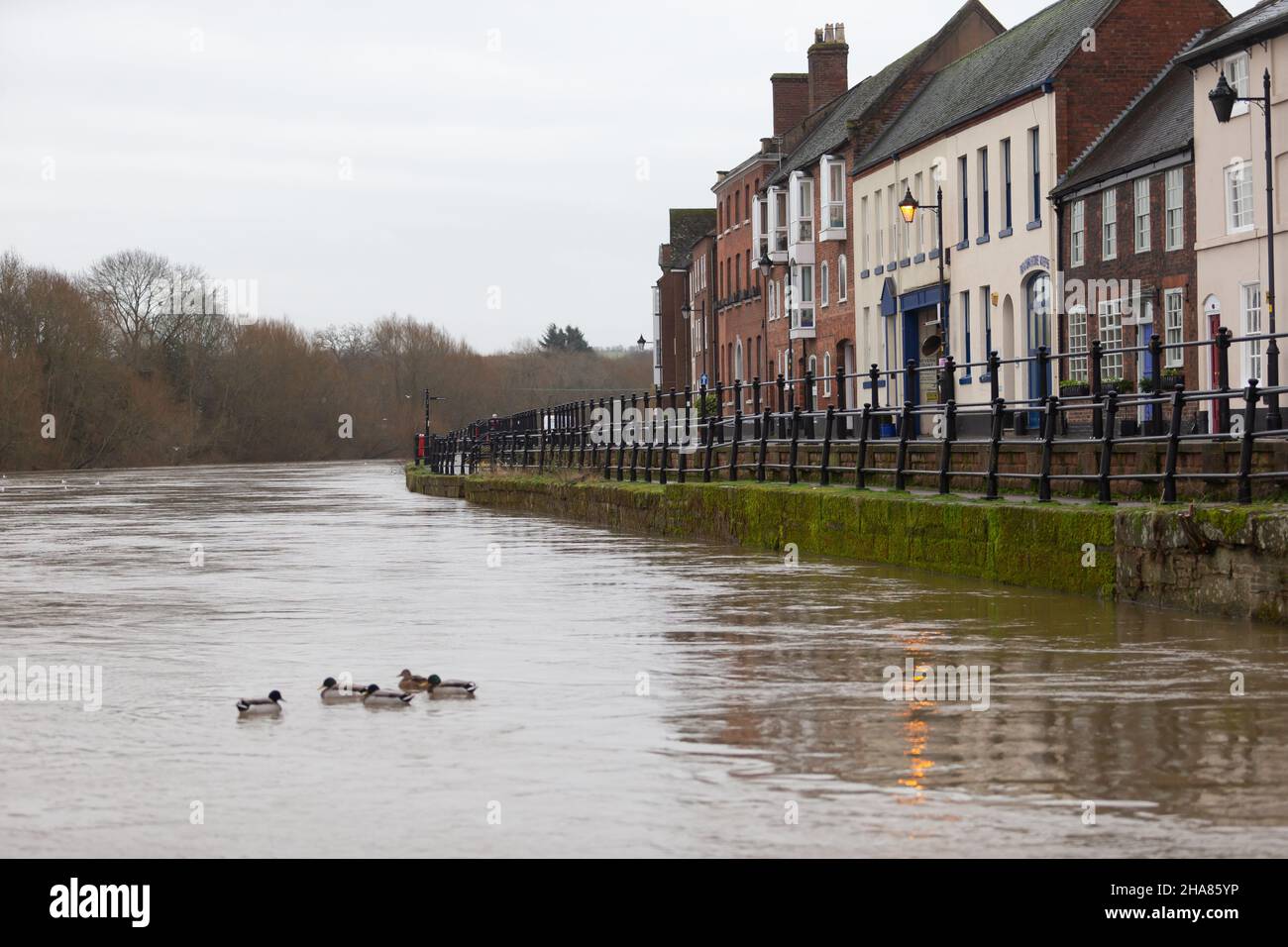 Bewdley Worcestershire Uk 11th Dec 2021 The River Severn At