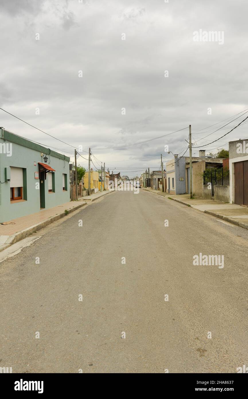 Typical street of a rural town Stock Photo - Alamy