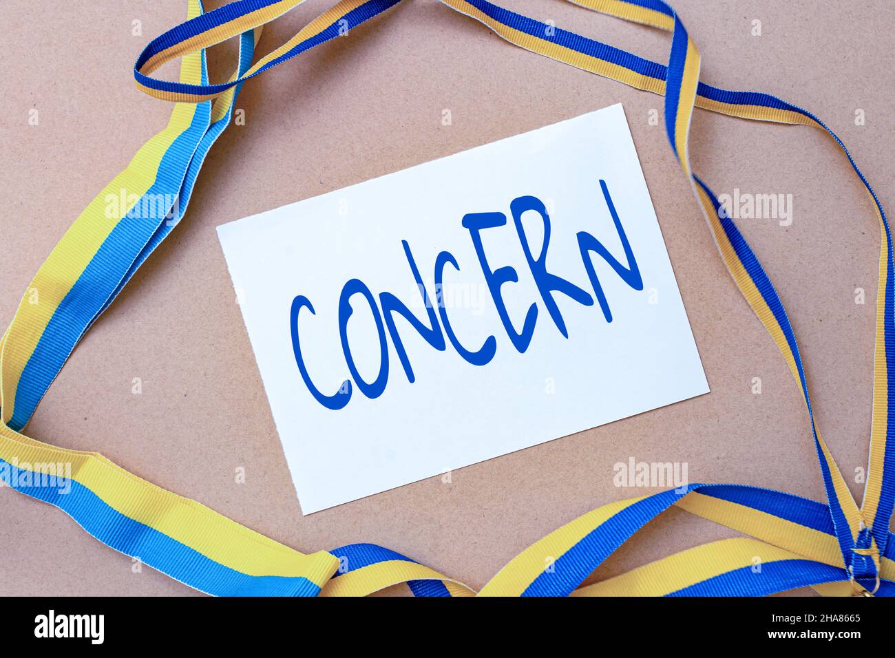 Text caption presenting Concern. Word Written on to be important to ...