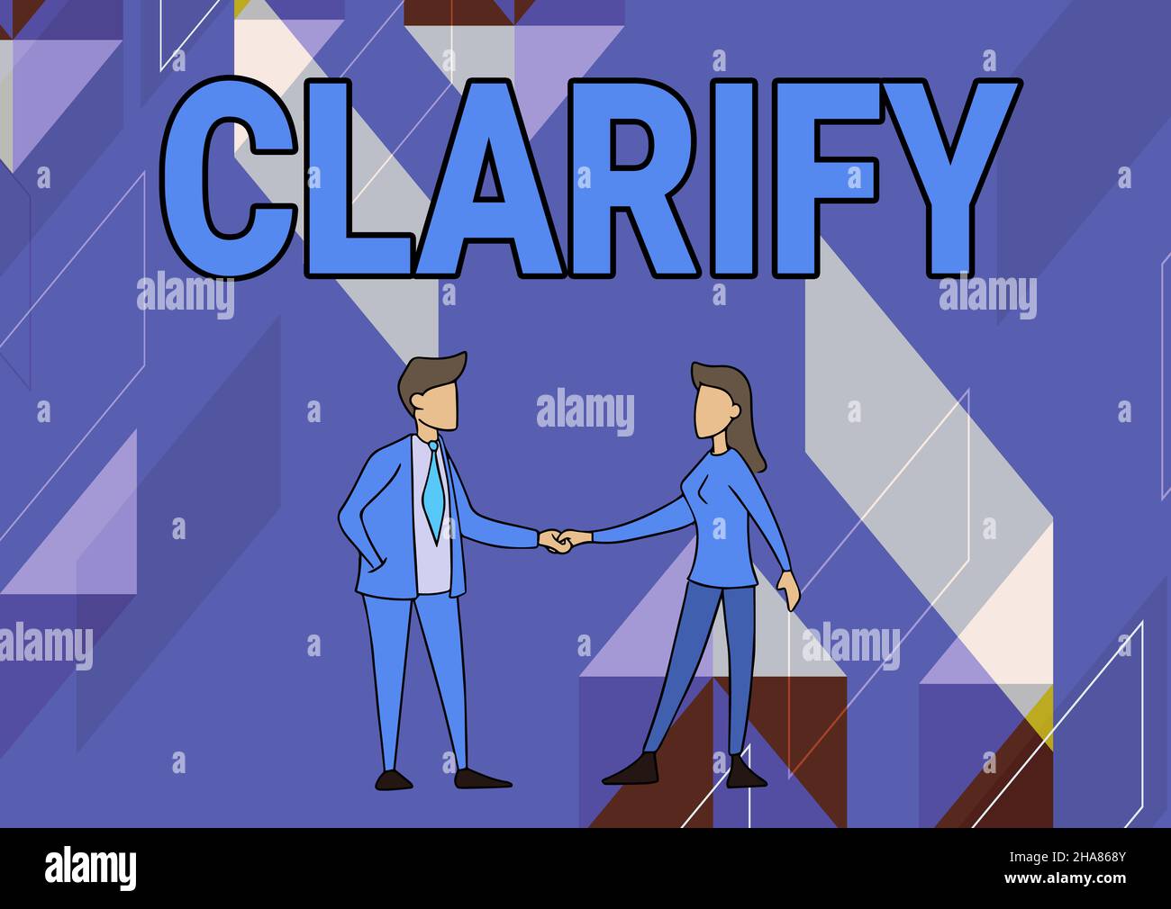 Conceptual display Clarify. Business showcase Make a statement or ...