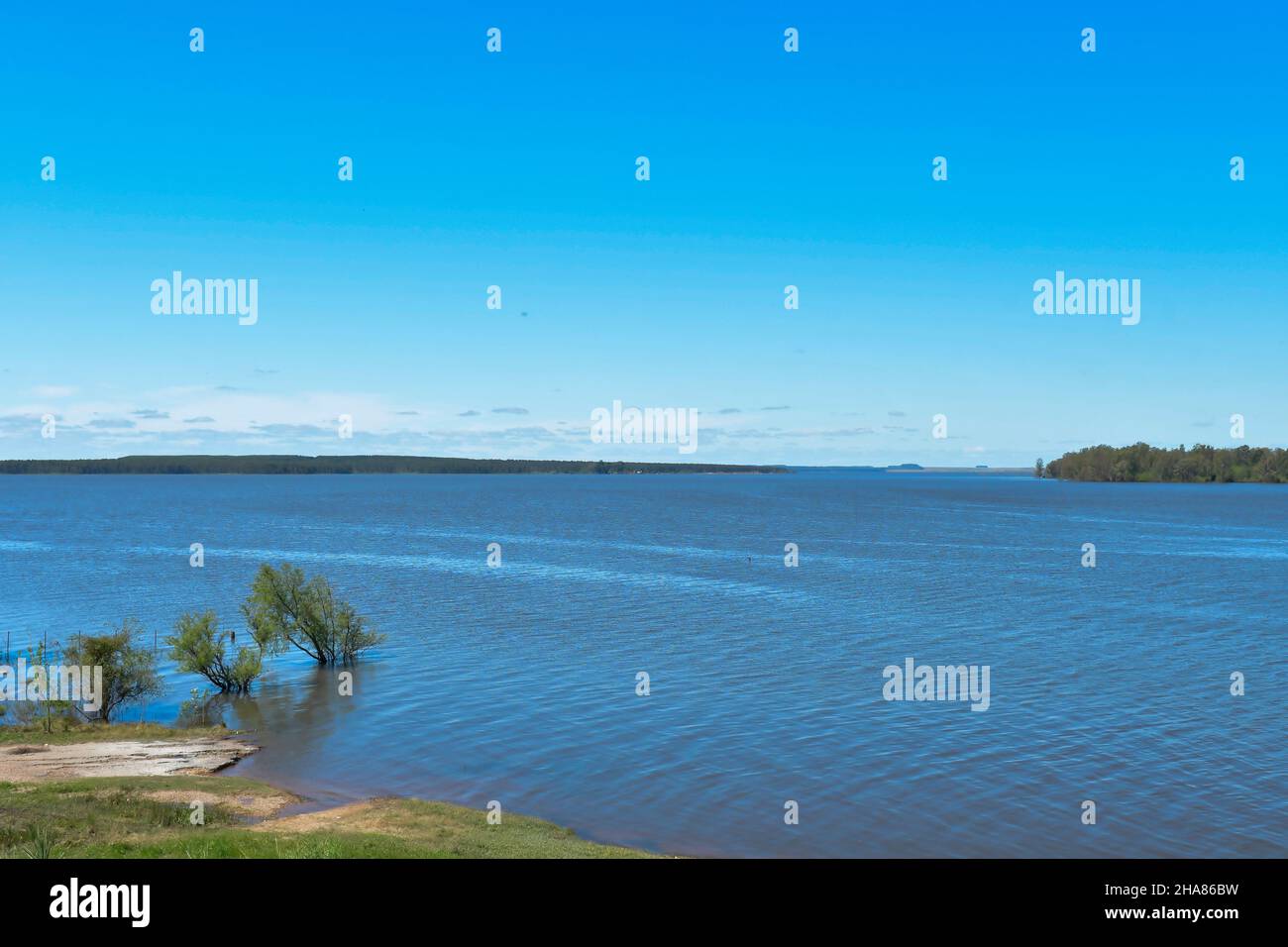 The Uruguay River is an international river in South America Stock ...