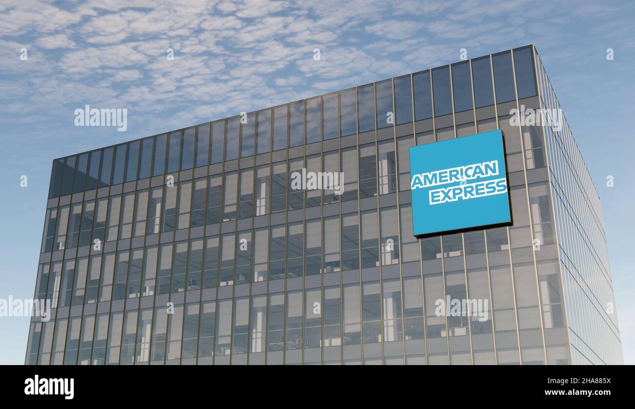 New York, NY, USA. October 14, 2021. Editorial Use Only, 3D CGI ...