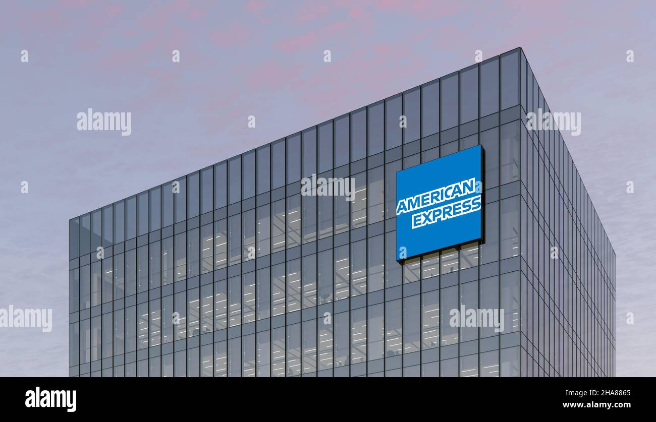 New York, NY, USA. October 14, 2021. Editorial Use Only, 3D CGI ...