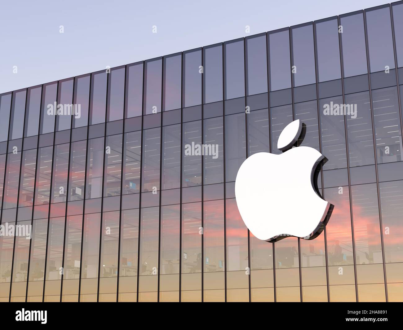 Cupertino, CA, United States. October 17, 2021. Editorial Use Only, 3D ...