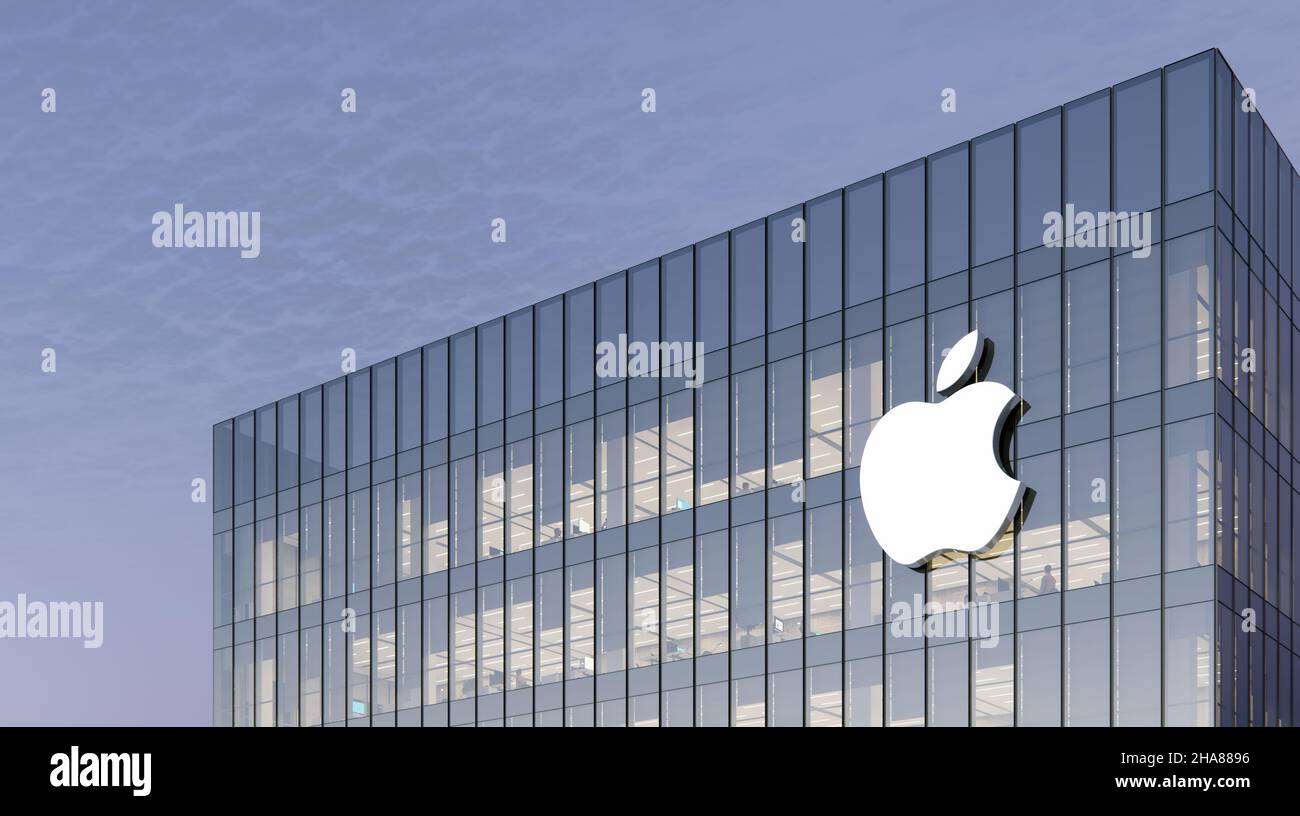 Cupertino, CA, United States. October 17, 2021. Editorial Use Only, 3D ...