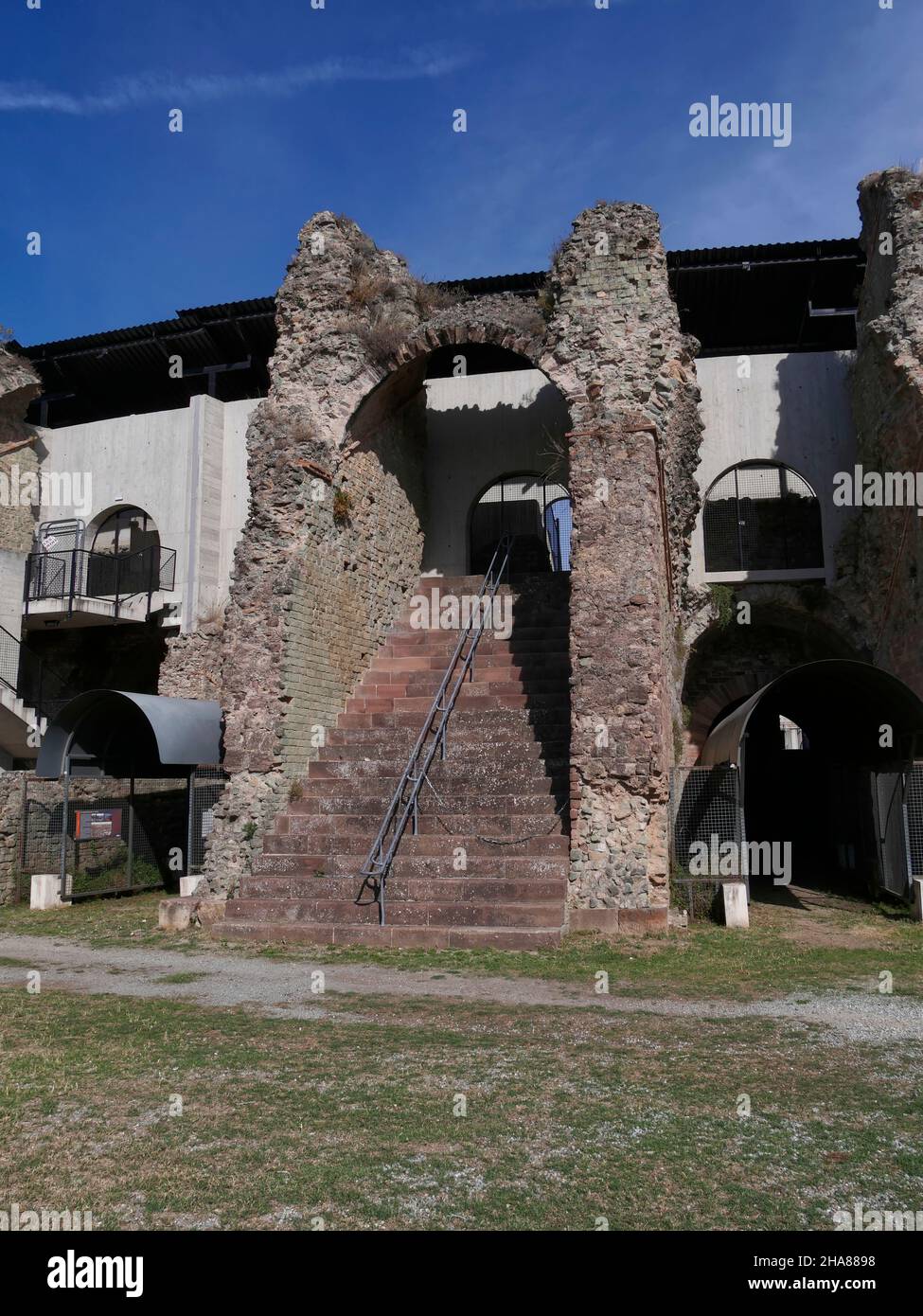 Arènes de Fréjus or Amphithéâtre de Fréjus is now used as a sport and ...