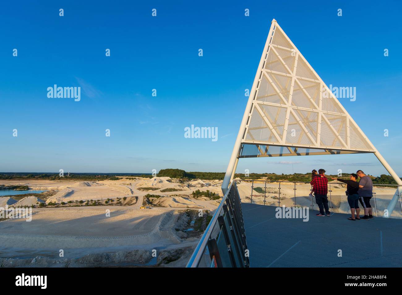 Faxe: Faxe Kalkbrud (limestone quarry), observation platform, in Faxe ...