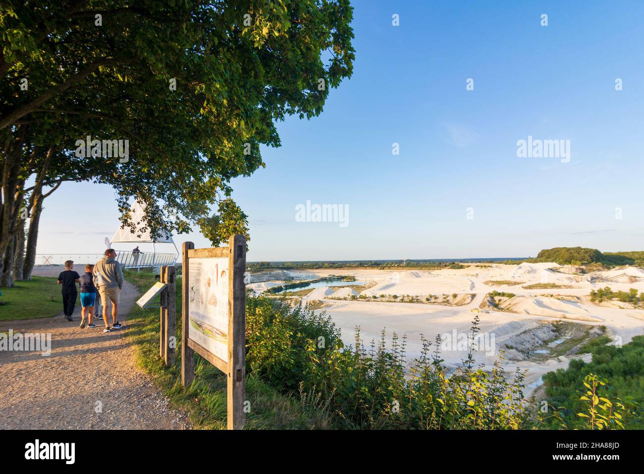 Faxe: Faxe Kalkbrud (limestone quarry), observation platform, in Faxe ...