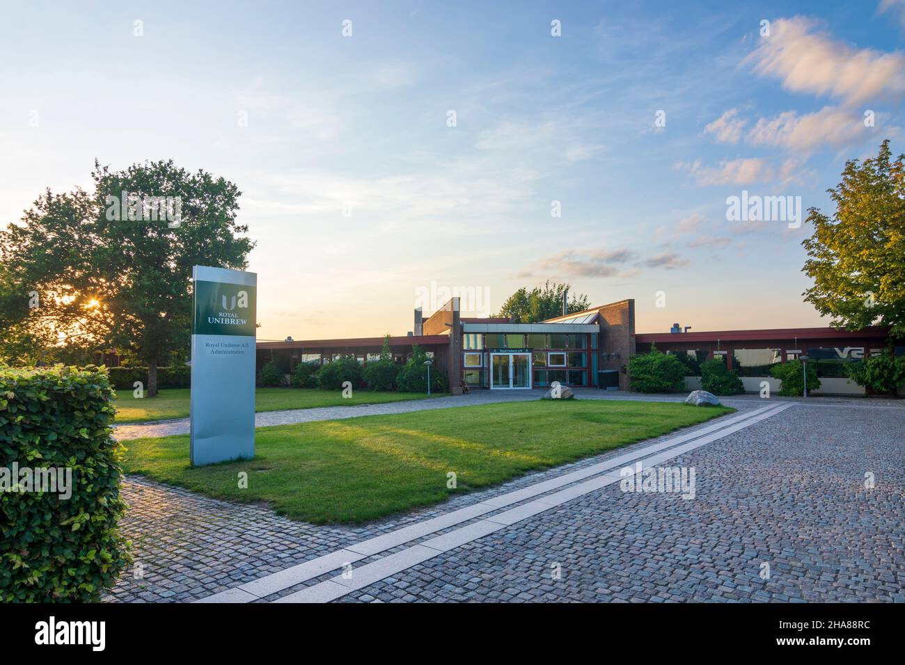 Faxe: Faxe Brewery, owned by Royal Unibrew, in Faxe, Fakse, Zealand ...