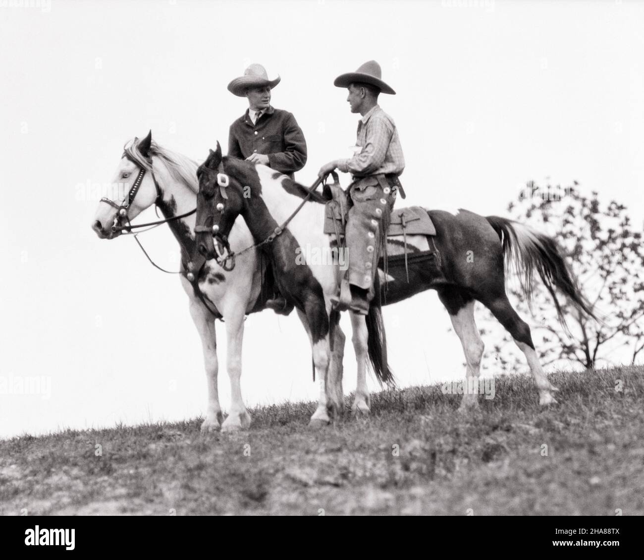 Old West Cowboys On Horses