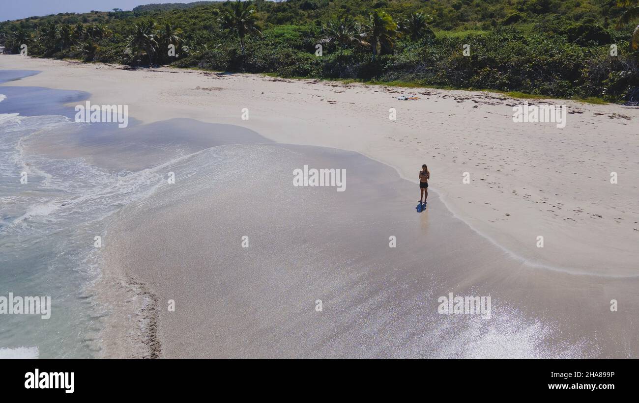 Beautiful tropical Zoni beach loacted in Culebra Puerto Rico. High ...