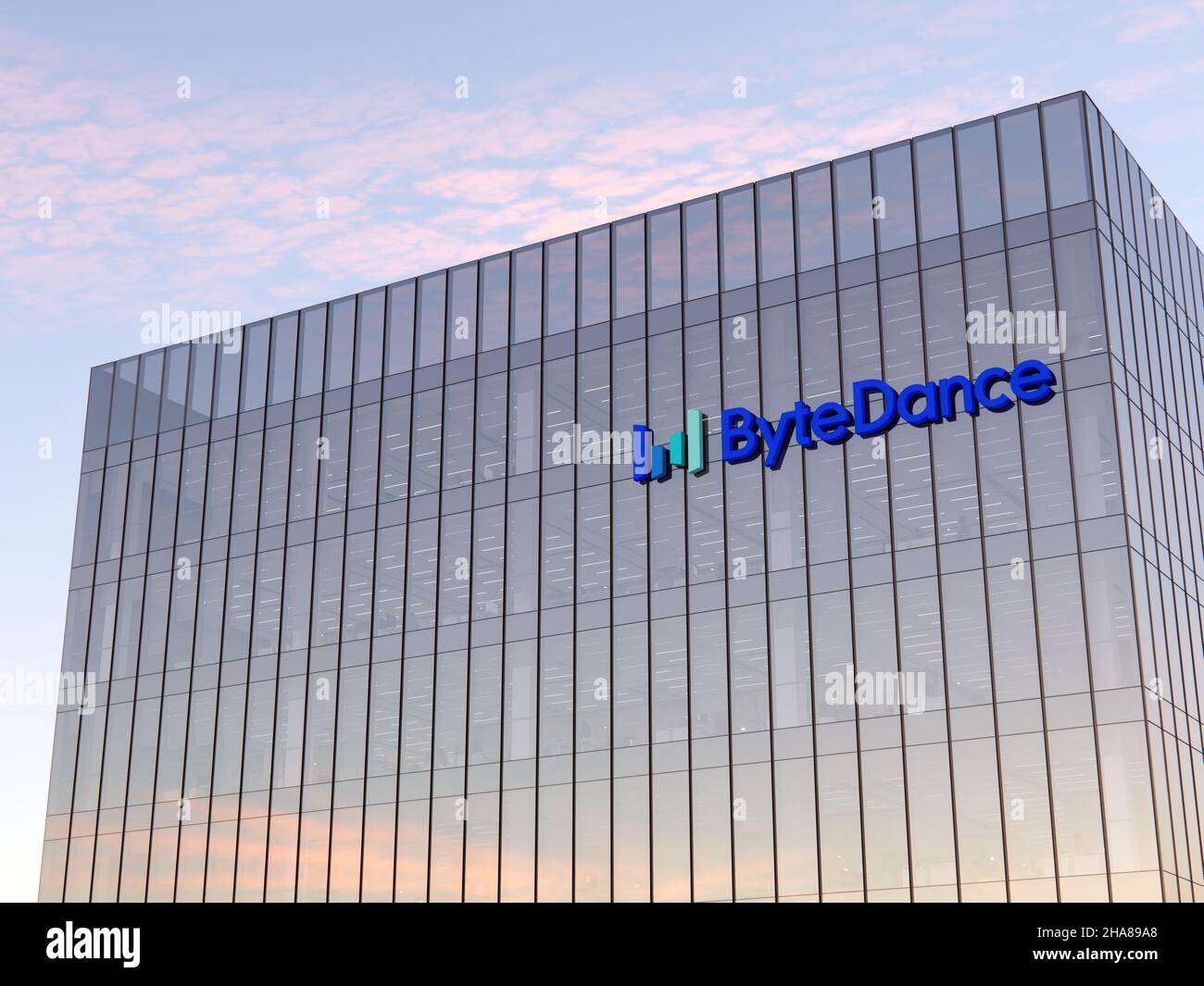 Beijing, China. November 5, 2021. Editorial Use Only, 3D CGI. ByteDance ...