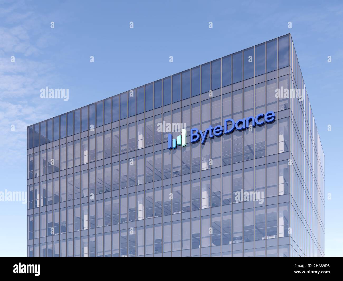 Beijing, China. November 5, 2021. Editorial Use Only, 3D CGI. ByteDance ...