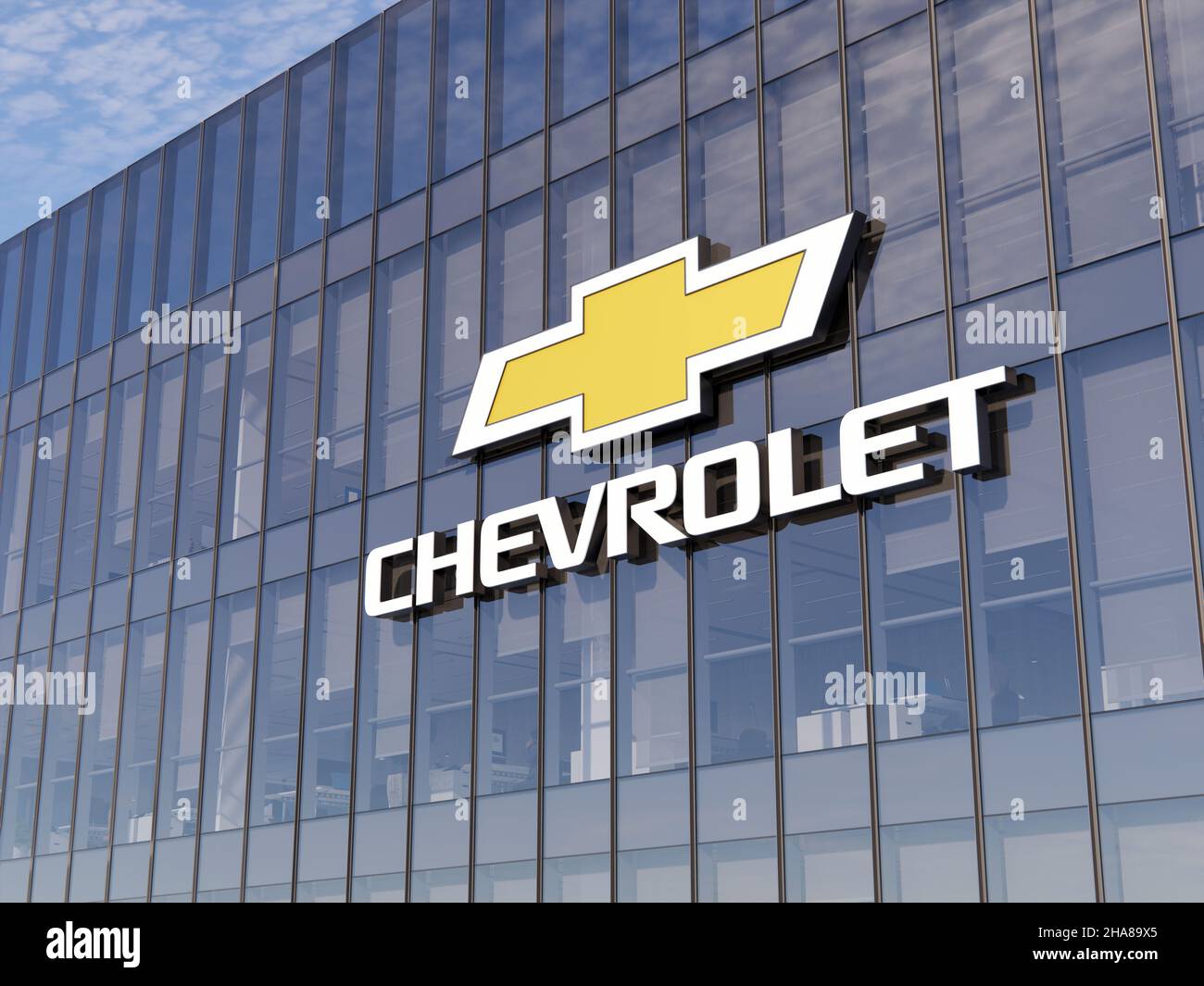 Detroit, USA. November 5, 2021. Editorial Use Only, 3D CGI. Chevrolet ...
