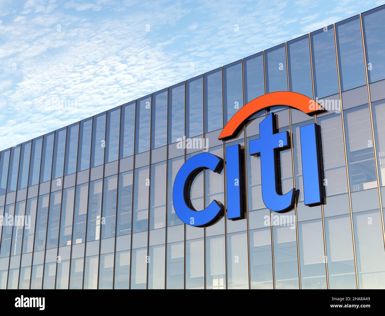 New York, USA. December 5, 2021. Editorial Use Only, 3D CGI. Citi ...