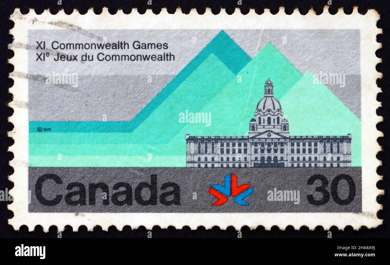 CANADA - CIRCA 1978: a stamp printed in the Canada shows Alberta ...