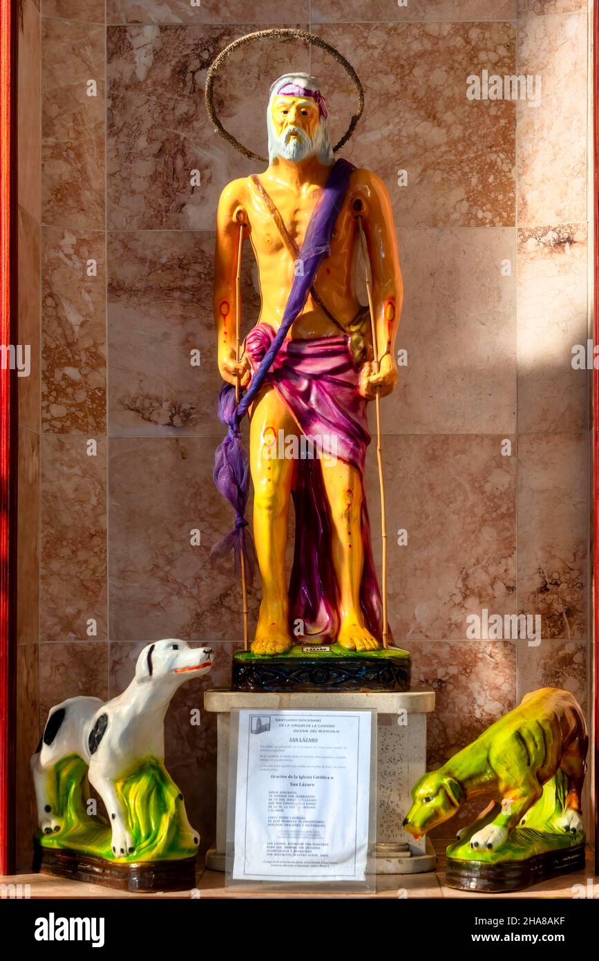 Saint Lazarus Statue in Catholic Church Stock Photo - Alamy