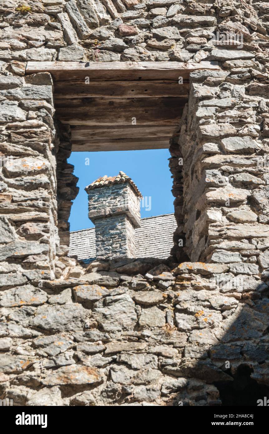 View through weathered castle window hi-res stock photography and ...
