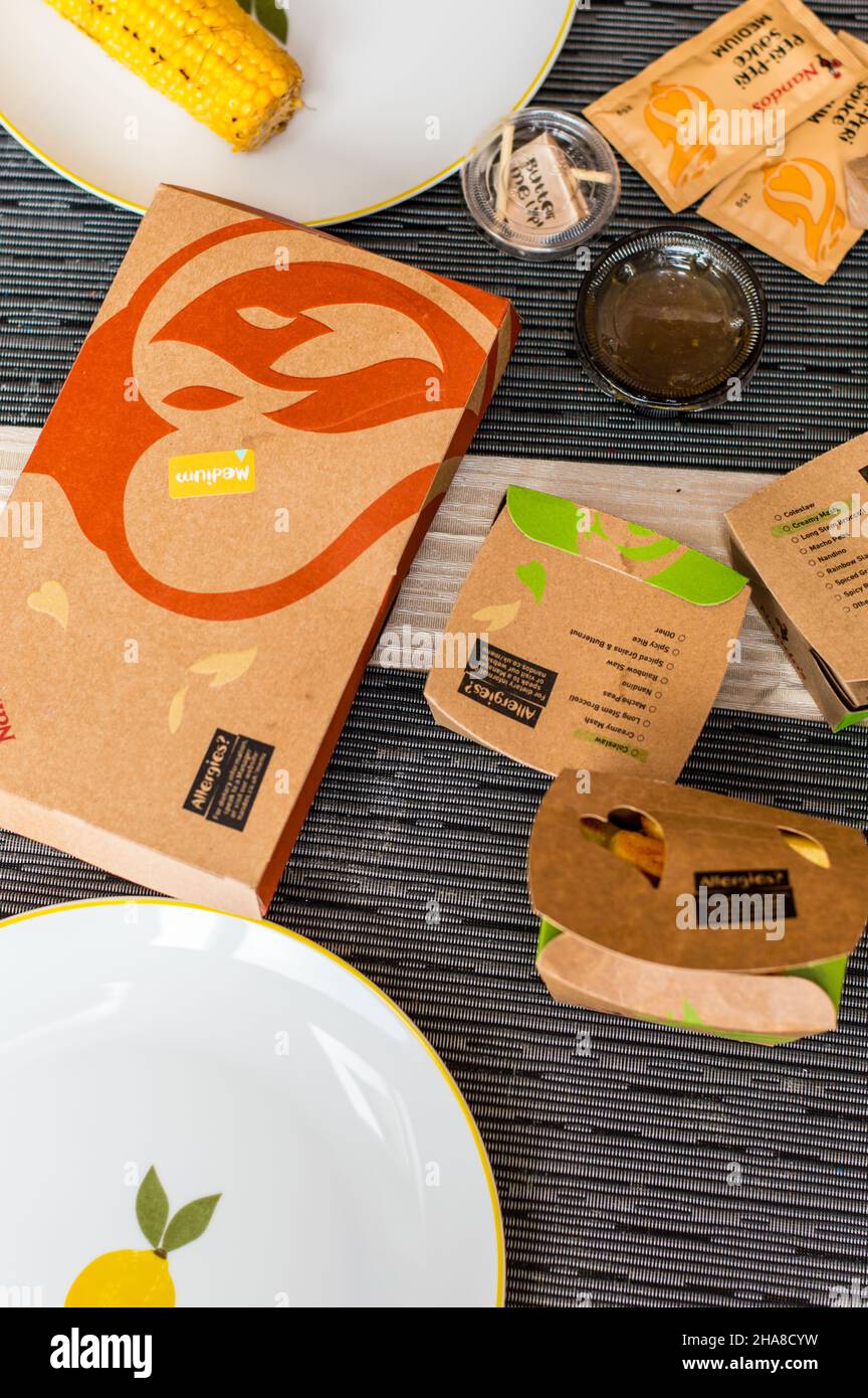 Nandos chicken takeaway hi-res stock photography and images - Alamy