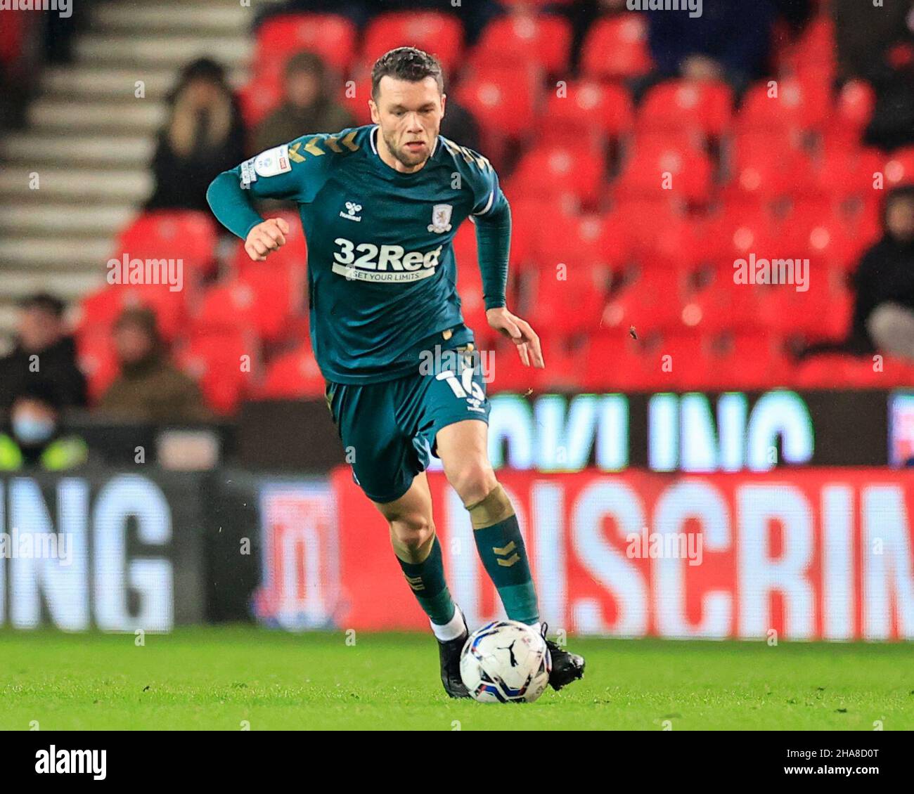 Jonathan Howson #16 of Middlesbrough in action during the game Stock ...