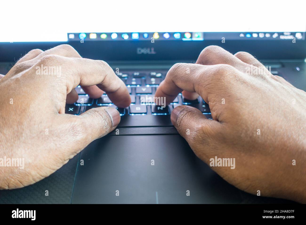 Indian typing hi-res stock photography and images - Alamy