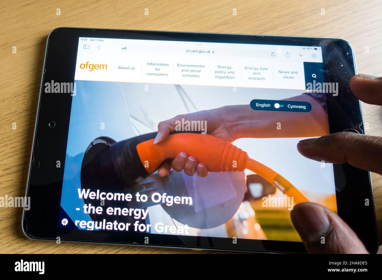 Ofgem The Office of Gas and Electricity Markets regulator website Stock ...