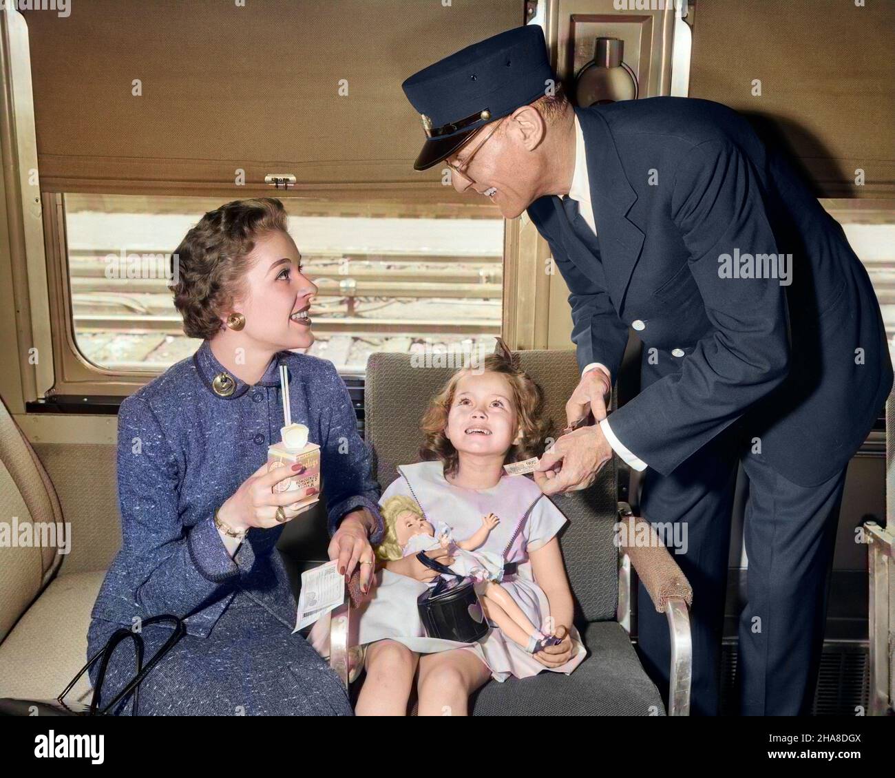 Uniform female train conductor hi-res stock photography and images - Alamy