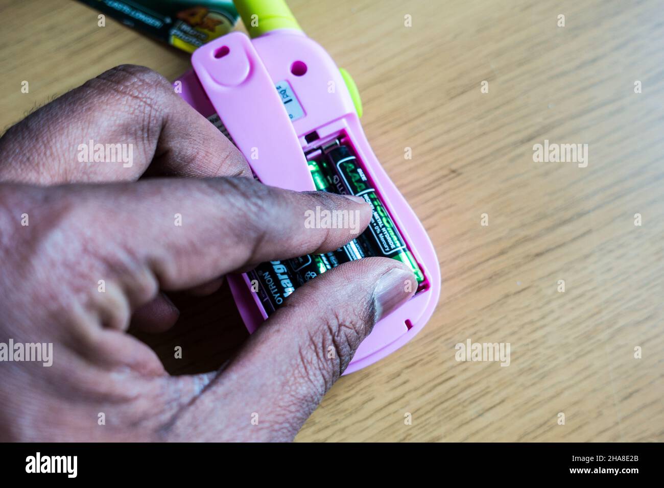 Kids toys batteries hi-res stock photography and images - Alamy