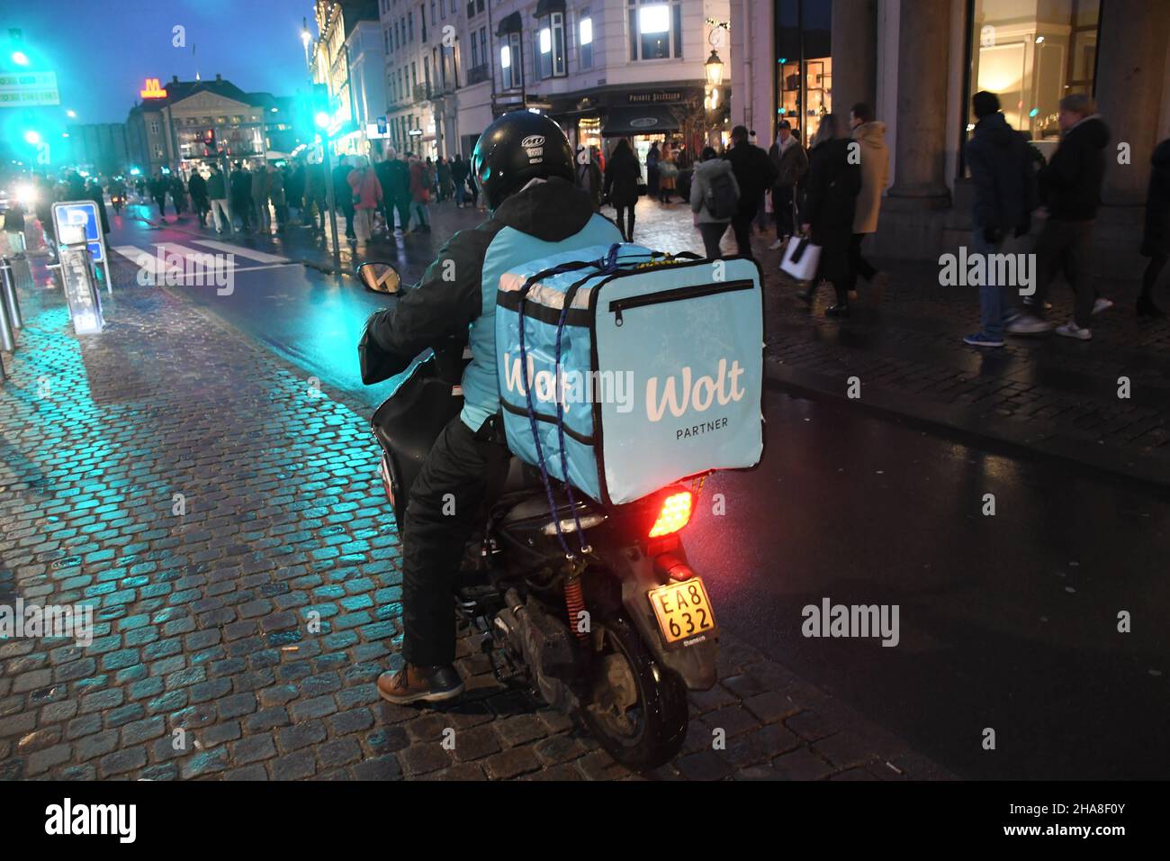 Wolt bike rider hi-res stock photography and images - Alamy