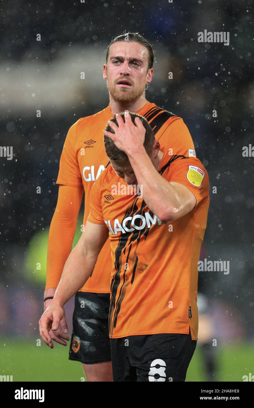 Tom Eaves #9 of Hull City walks off the field after the game Stock ...