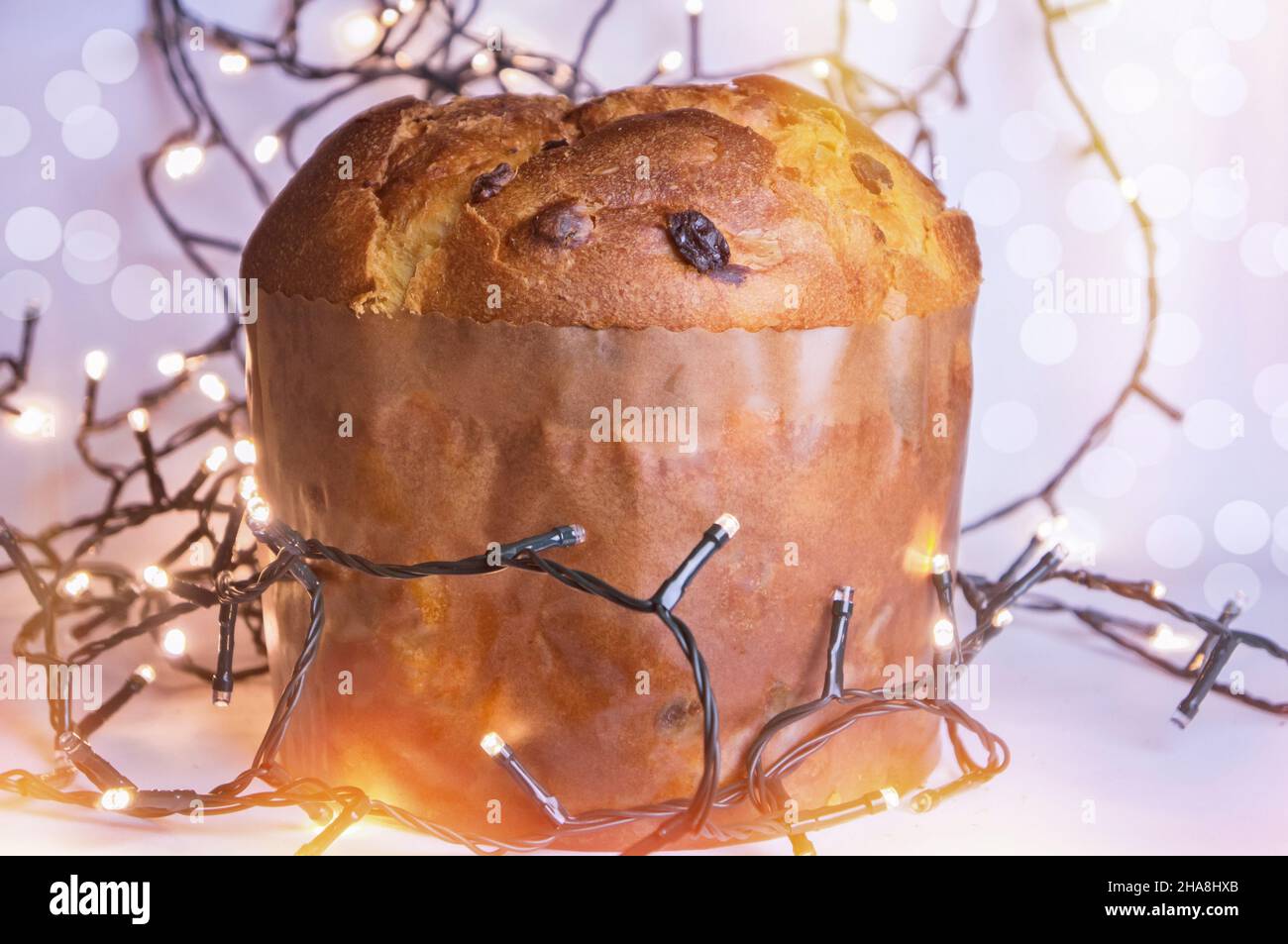 Panettone - Traditional Italian Christmas cake Stock Photo - Alamy