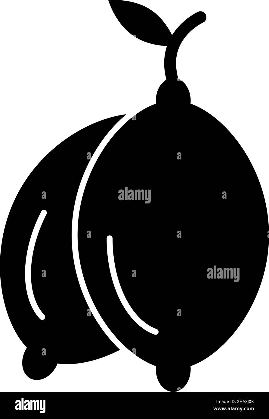 Lemon fruit line drawing Black and White Stock Photos & Images - Alamy