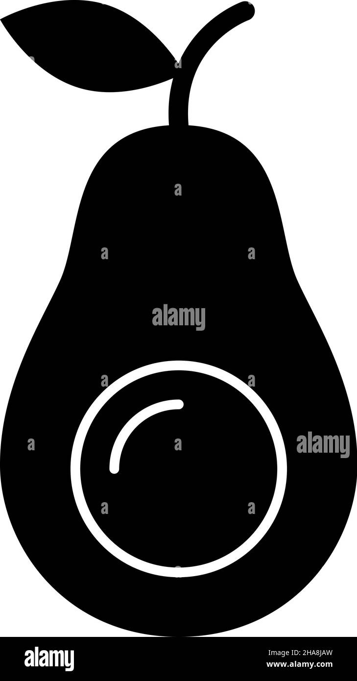 Avocado black Stock Vector Images - Alamy