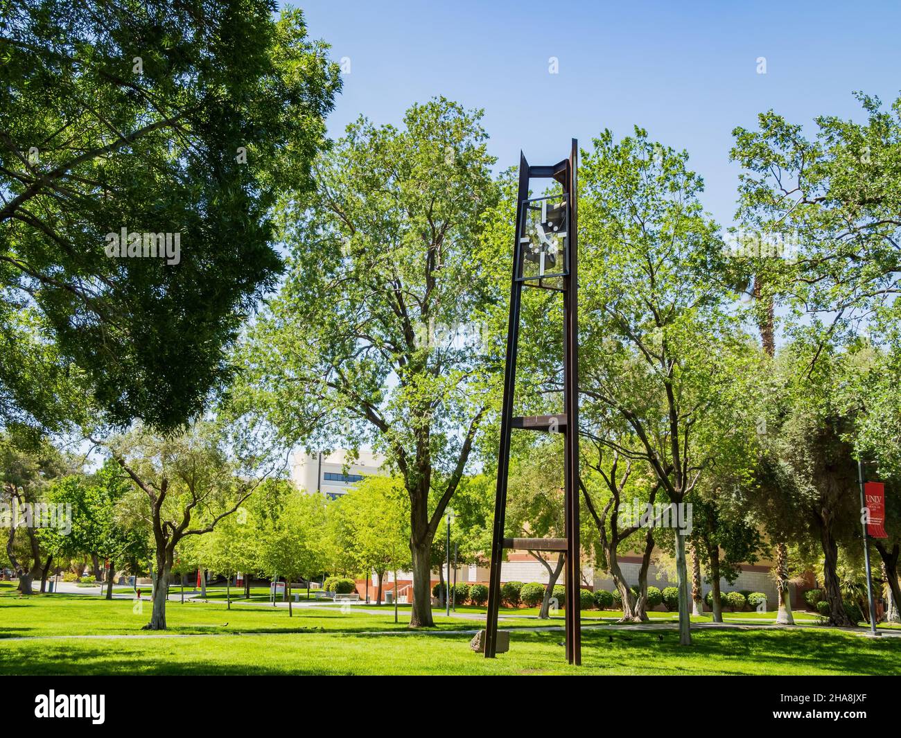 Las Vegas, MAY 8 2021 - Clock tower in UNLV Stock Photo - Alamy