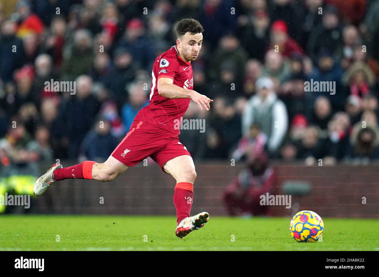 Liverpool's Diogo Jota during the Premier League match at Anfield ...