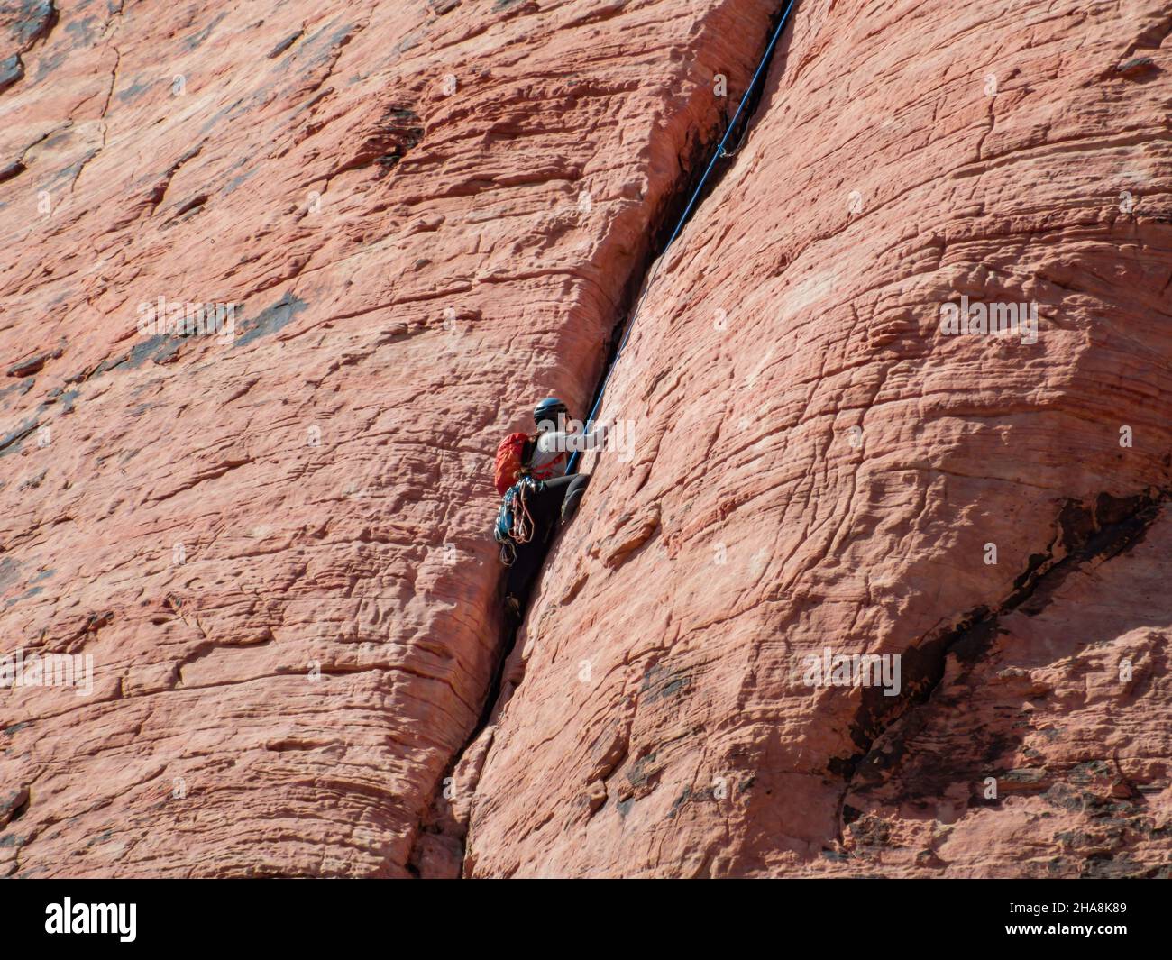 People doing rock climbing sports at Nevada Stock Photo - Alamy