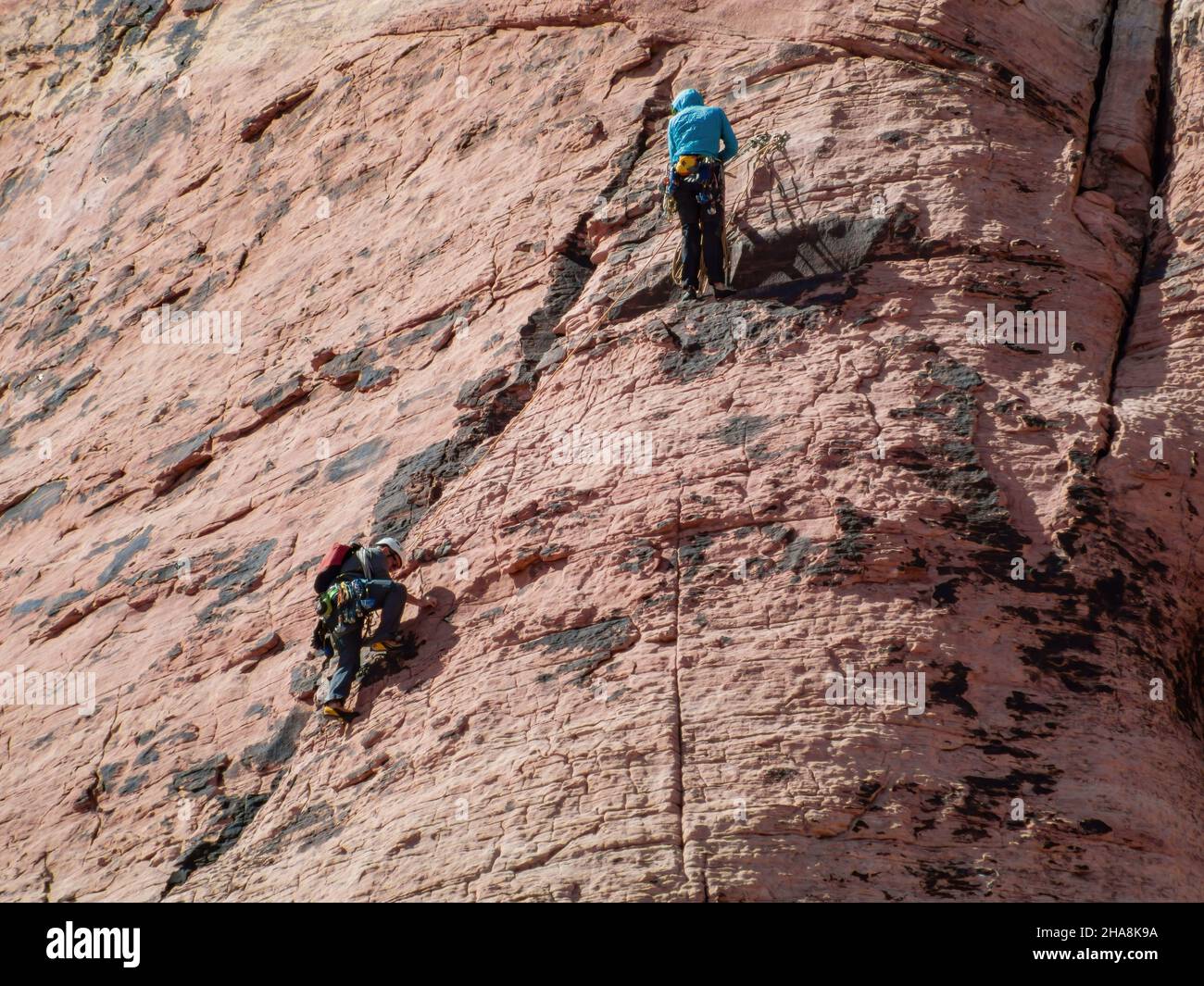 People doing rock climbing sports at Nevada Stock Photo - Alamy