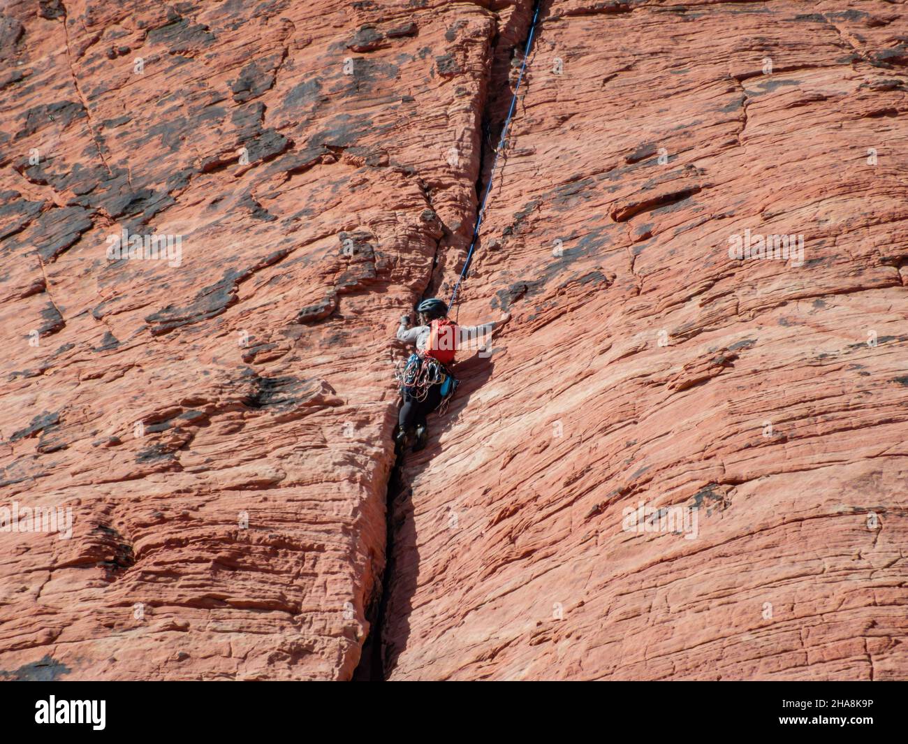 People doing rock climbing sports at Nevada Stock Photo - Alamy