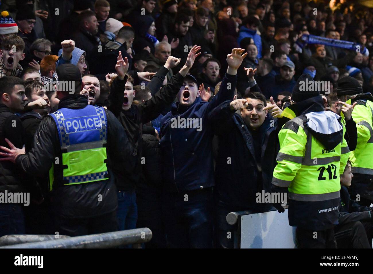 Sheffield Wednesday fans during the game Stock Photo - Alamy