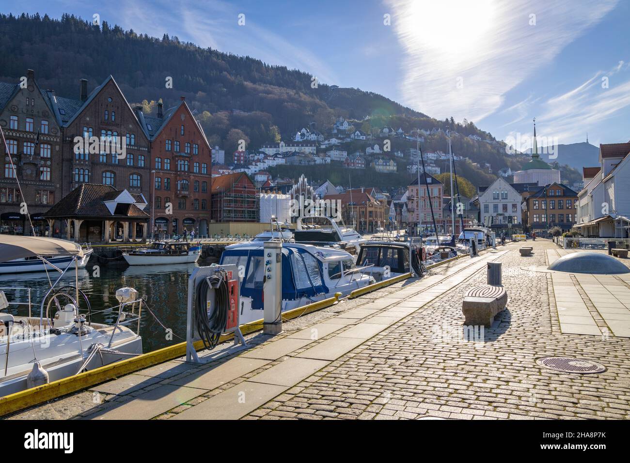 important harbour in Bergen, Norway Stock Photo - Alamy