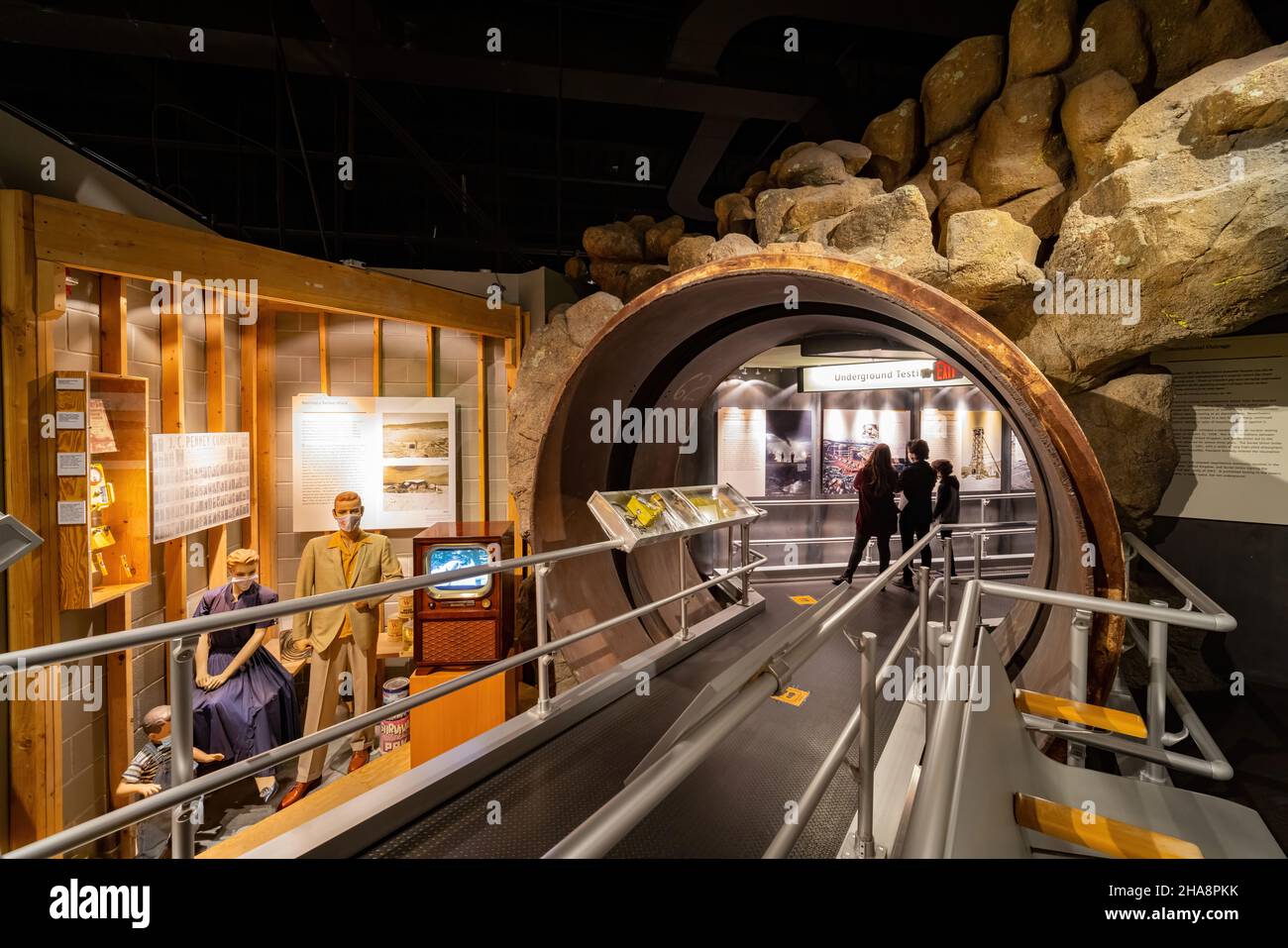 Las Vegas, MAR 12 2021 - Interior view of The National Atomic Testing ...