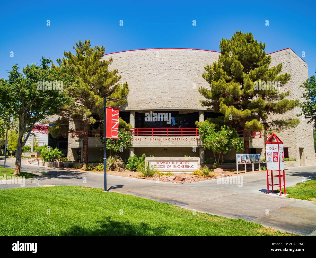 Las Vegas, MAY 8 2021 - College of Engineering of the UNLV campus Stock ...