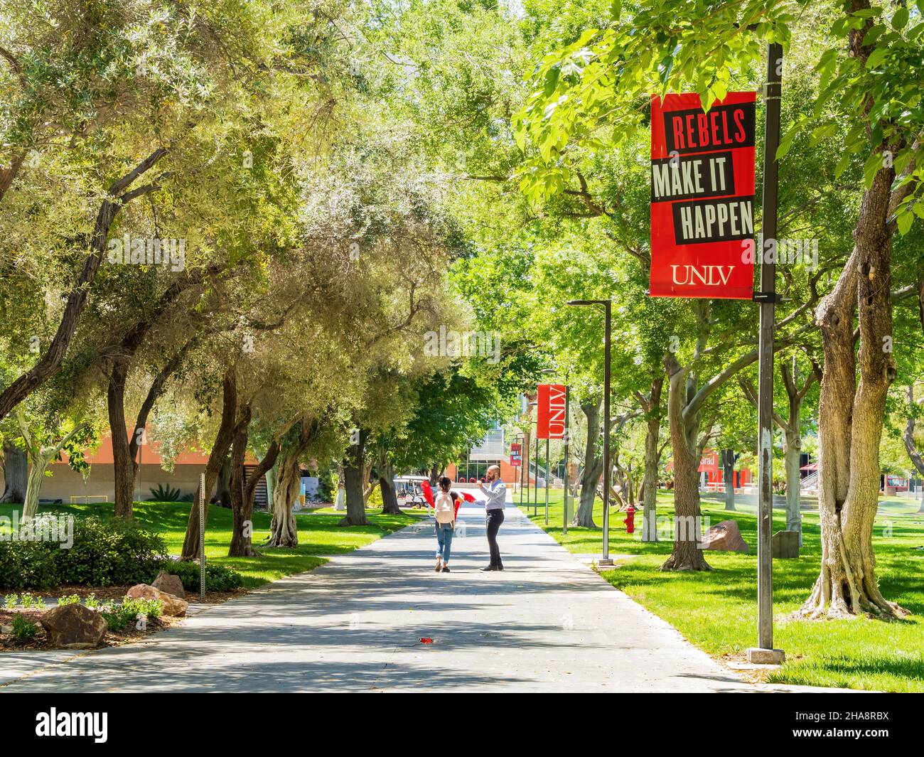 Las Vegas, MAY 8 2021 - Sign of the UNLV campus Stock Photo - Alamy