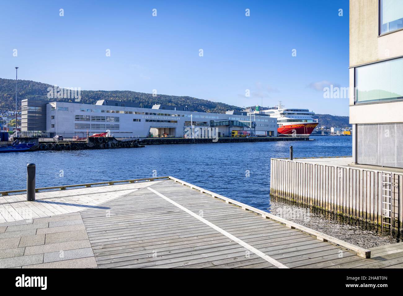 important harbour in Bergen, Norway Stock Photo - Alamy
