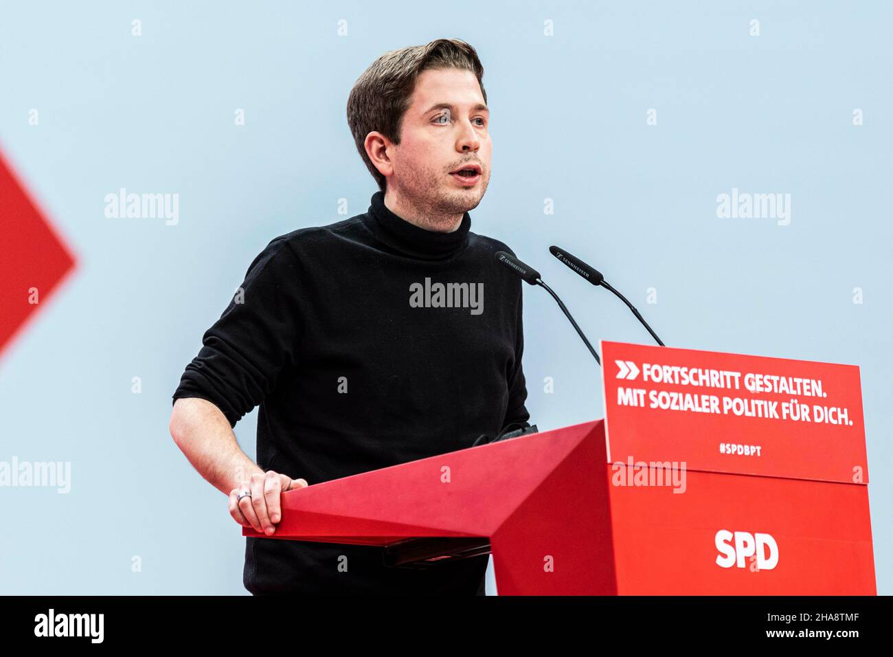 Kevin Kuehnert, designated SPD General Secretary, recorded at the SPD ...