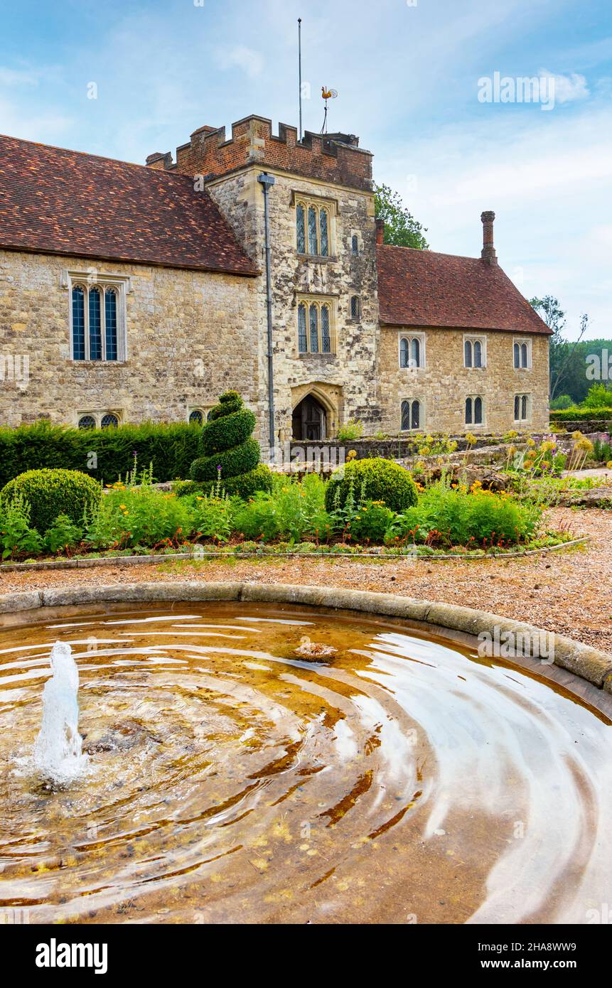 14th century Ightham Mote national trust old medieval moated manor ...